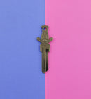 Dagger Key - KW1 Silver/Gold – CustomKeys.com