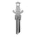 Dagger Key - KW1 Silver/Gold – CustomKeys.com