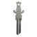Dagger Key - KW1 Silver/Brass – CustomKeys.com