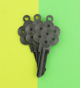 Full Circle Key - KW1 Silver/Gold – CustomKeys.com