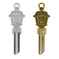 Lantern Key - KW1 Silver/Gold – CustomKeys.com