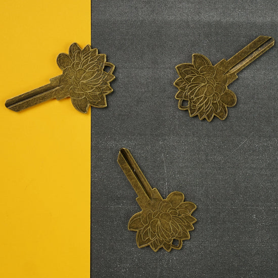 Lotus Flower Key Blank – CustomKeys.com