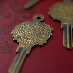 Peony Flower SC1 & KW1 House Keys – CustomKeys.com